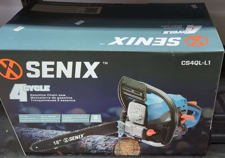 Senix 4 Cycle Chainsaw (Appears New in Box) - Dixon's Auction at Crumpton