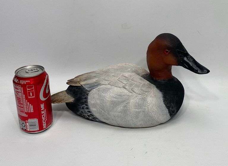 Jack Scarbath (Played For Washington Redskins) Canvasback Duck Decoy ...