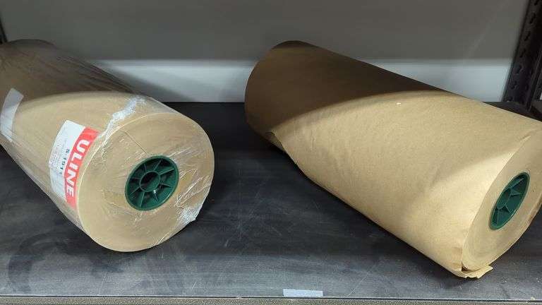 (2) Rolls of Uline Packing Paper - Dixon's Auction at Crumpton