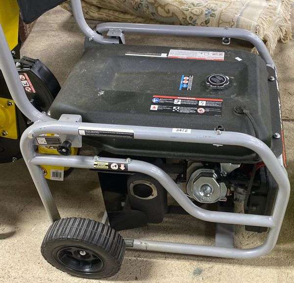 Powerstroke 6000 Running Watts Gas Powered Generator. - Dixon's Auction ...