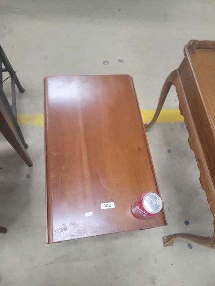 Sheraton Cherry Child's Table, Gouges to Top - Dixon's Auction at Crumpton