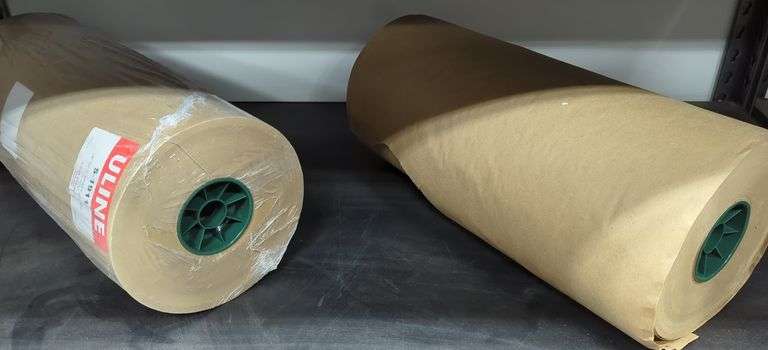 (2) Rolls of Uline Packing Paper - Dixon's Auction at Crumpton