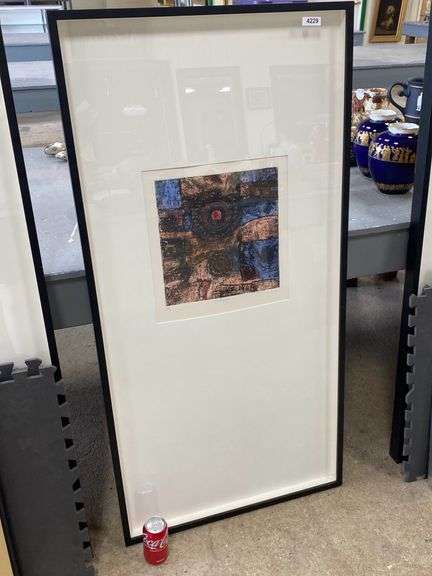 Modernist Artist Signed Print - Dixon's Auction at Crumpton