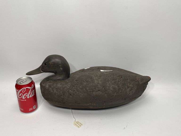 Madison Mitchell Cork Body Black Duck Decoy - Dixon's Auction at Crumpton