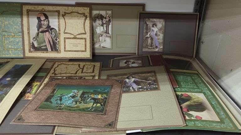 Lot of Vintage / Antique Lady Prints & Calendar Ephemera - Dixon's ...