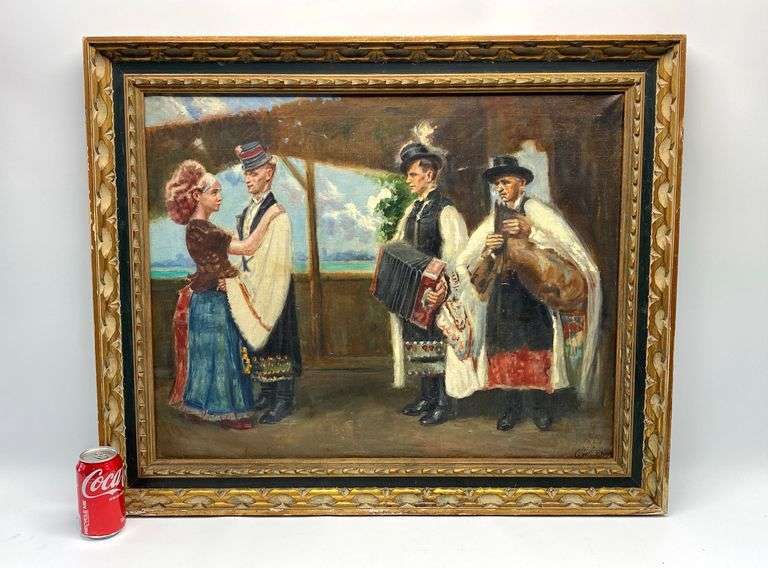 Continental School Oil Painting, Signed Lower Right - Dixon's Auction ...