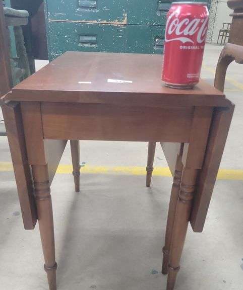 Sheraton Cherry Child's Table, Gouges to Top - Dixon's Auction at Crumpton