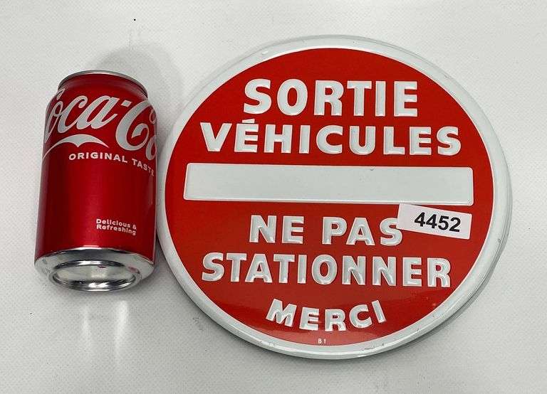 6 French Embossed Metal Signs - Dixon's Auction at Crumpton