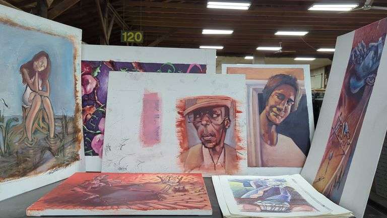Artist Lot of Paintings & Sketches - Dixon's Auction at Crumpton
