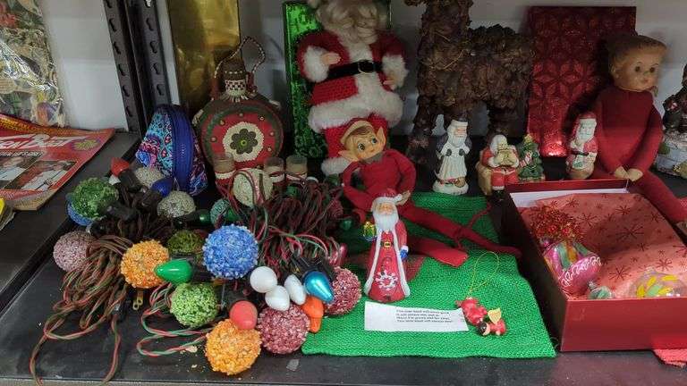 Lot of Vintage Christmas Lights, Decorations & Ornaments - Dixon's ...