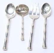 Towle Sterling Silver Bamboo Pattern Flatware Set 104.4 ozt - Dixon's ...