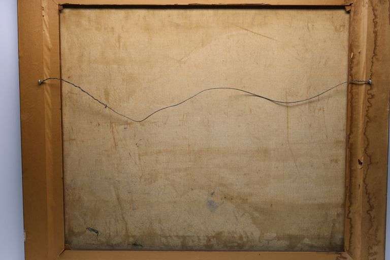 Edgar Nye Post-Impressionist Oil on Canvas Harbor Scene Painting ...