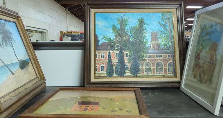 (4) Vintage Framed Paintings - Dixon's Auction at Crumpton