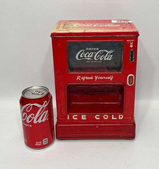 Vintage Marx Coca Cola Dispenser Tin Toy - Dixon's Auction at Crumpton