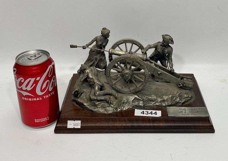 Molly Pitcher Battle of Monmouth Pewter Sculpture-Signed - Dixon's ...