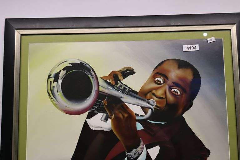 Louis Armstrong Print - Dixon's Auction at Crumpton