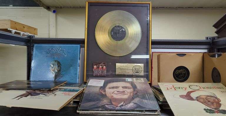 Lot of Vintage Record Albums, Framed Dolly Parton Record - Dixon's ...