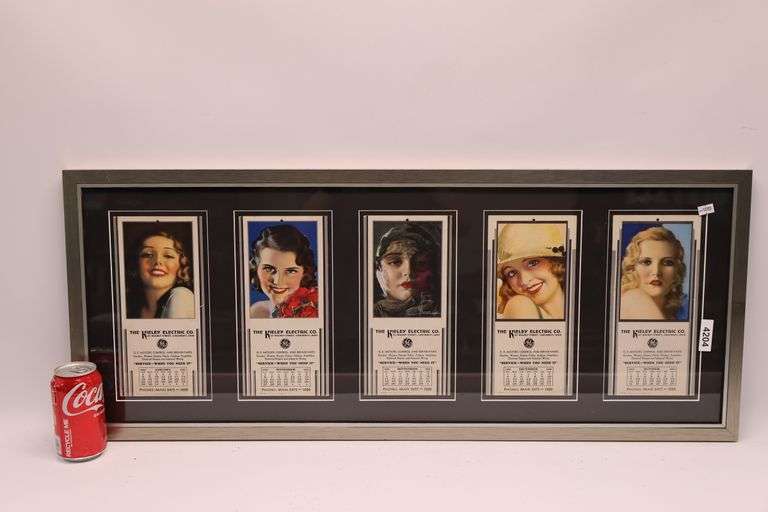 Vintage Pin-Up Girl Advertising Calendar Samples - Dixon's Auction at ...