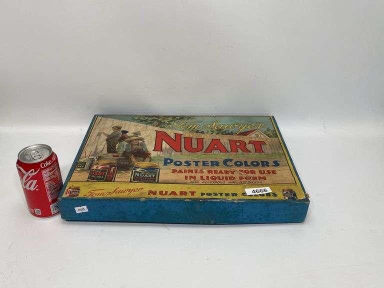 Vintage Nuart Poster Color Paint with Box - Dixon's Auction at Crumpton