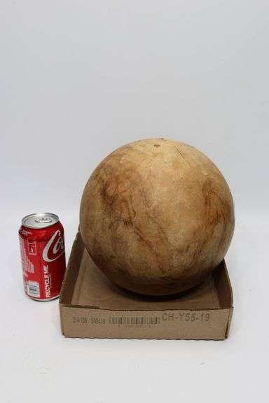 Carved Wood Sphere - Dixon's Auction at Crumpton