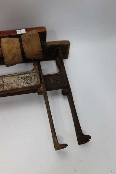 (3) Antique Rex Paper Cutters and Masher - Dixon's Auction at Crumpton