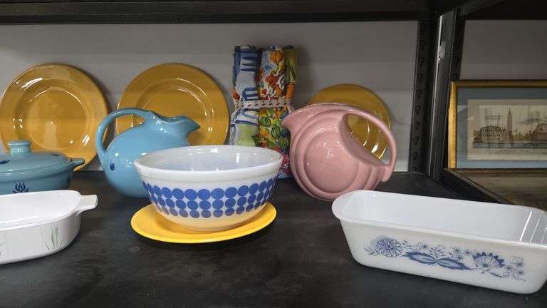 Lot Vintage Type Pyrex Bowl, Oven Bake Cookware, Ball Pitcher ...