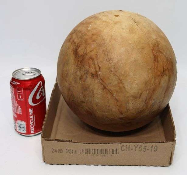 Carved Wood Sphere - Dixon's Auction at Crumpton