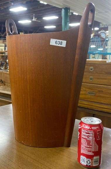 MCM Teak Waste Bin - Dixon's Auction at Crumpton