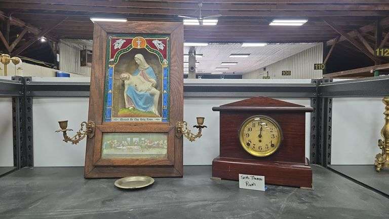 Antique Sick Call Box & Seth Thomas Mantel Clock - Dixon's Auction at ...