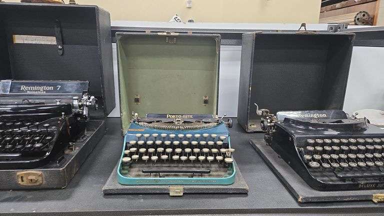 (3) Vintage / Antique Typewriters By Remington & Porto-Rite - Dixon's ...