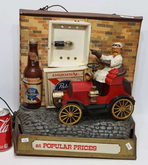 Vintage Pabst Blue Ribbon Automated Advertising Display - Dixon's ...
