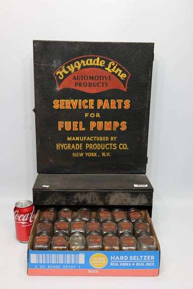 Vintage Hygrade Products Display Cabinet with Parts Jars - Dixon's ...