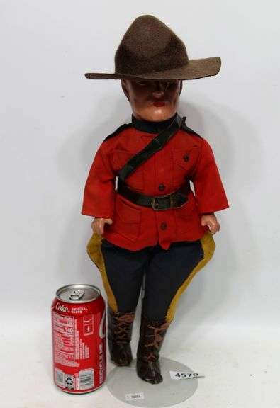 Vintage Canadian Mountie Doll - Dixon's Auction at Crumpton