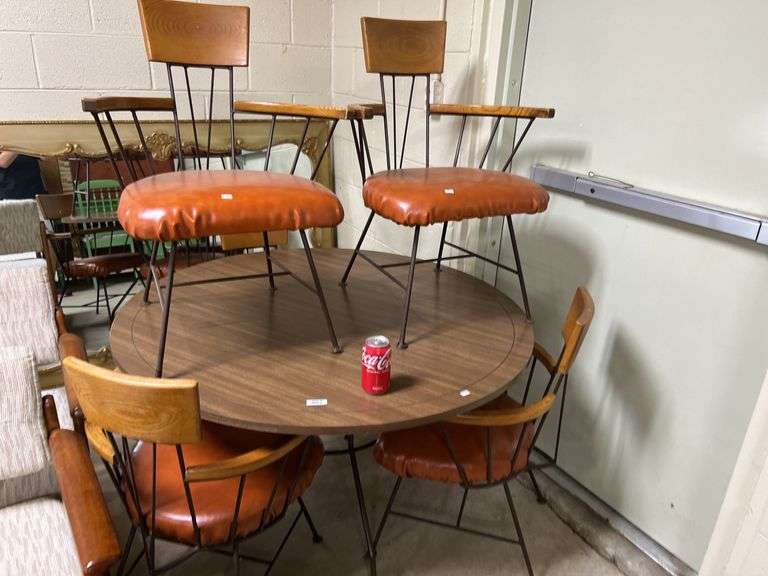 MCM Wire Chairs and Table - Dixon's Auction at Crumpton