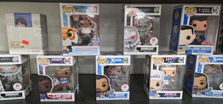 Lot Funko Pop Action Figures in Original Boxes - Dixon's Auction at ...