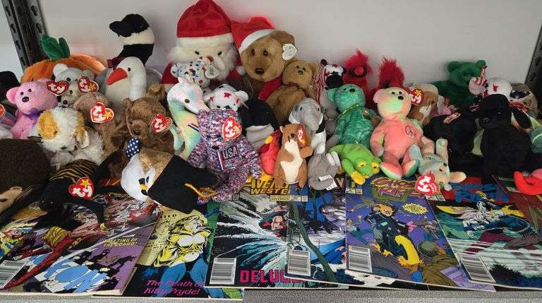 Collection of Ty Beanie Babies & Comic Books - Dixon's Auction at Crumpton