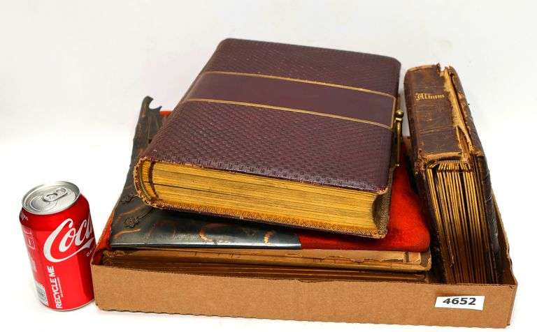 3 Antique Cdv Photograph Albums - Dixon's Auction at Crumpton