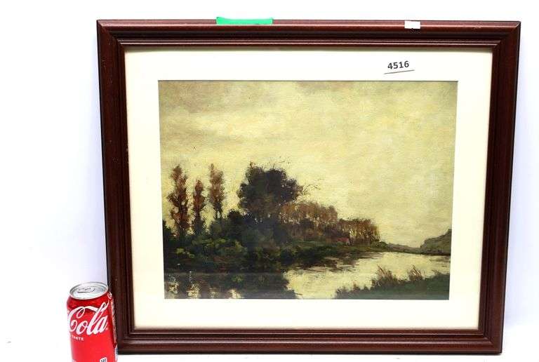 Marcel-Georges Mignot Barbizon School Oil Landscape Painting - Dixon's ...