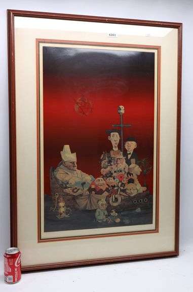 Charles Bragg Artist Signed Print - Dixon's Auction at Crumpton