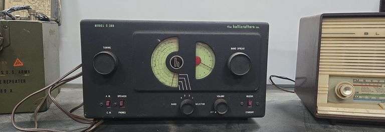 Lot Vintage Signal Corp Telephone Repeater & Vintage Radios, Blaupunkt ...