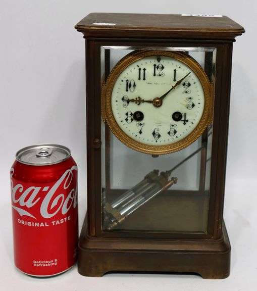 Antique Crystal Regulator Clock - Dixon's Auction at Crumpton