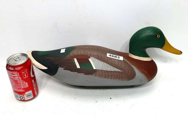 R. Madison Mitchell 1977 Mallard Duck Decoy - Dixon's Auction at Crumpton