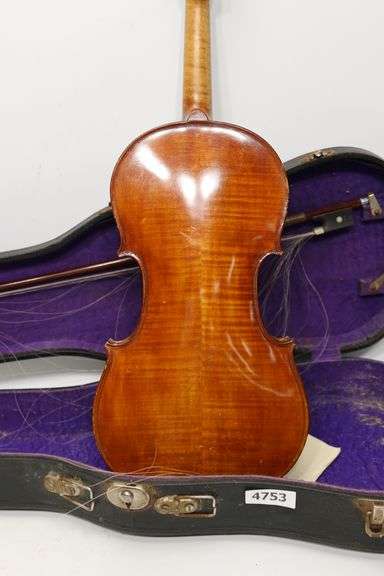 Antique Ernst Heinrich Roth Violin with Case and Bow - Dixon's Auction ...