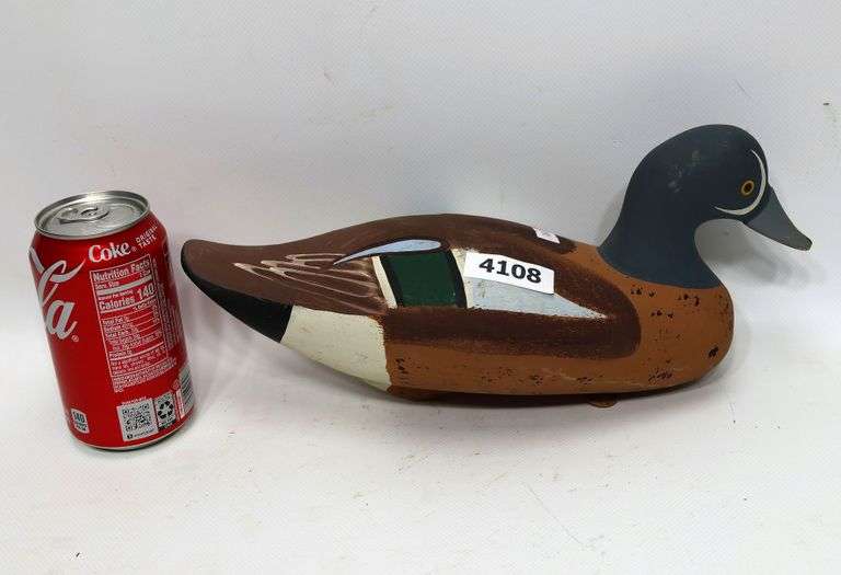 Steven R. Lay Teal Duck Decoy - Dixon's Auction at Crumpton