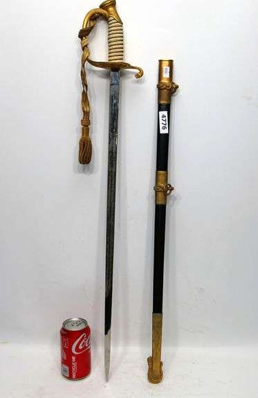 Vintage Hilborn Hamburger Inc. Military Sword with Case - Dixon's ...