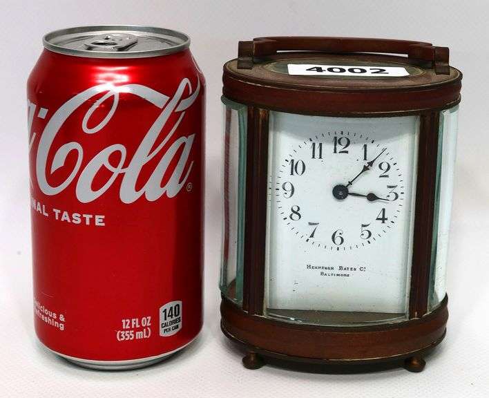 Antique French Carriage Clock Retailed By Hennegan Bates, Baltimore ...