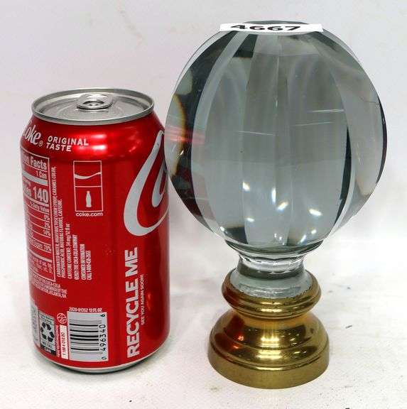 Antique Crystal Newel Post Finial - Dixon's Auction at Crumpton