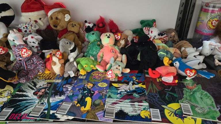 Collection of Ty Beanie Babies & Comic Books - Dixon's Auction at Crumpton