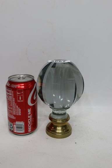 Antique Crystal Newel Post Finial - Dixon's Auction at Crumpton