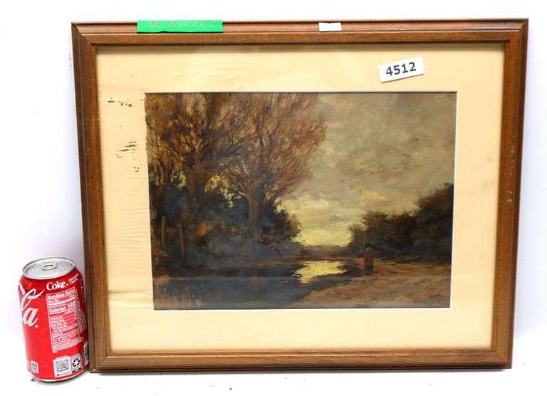 Marcel-Georges Mignot Barbizon School Oil Landscape Painting - Dixon's ...
